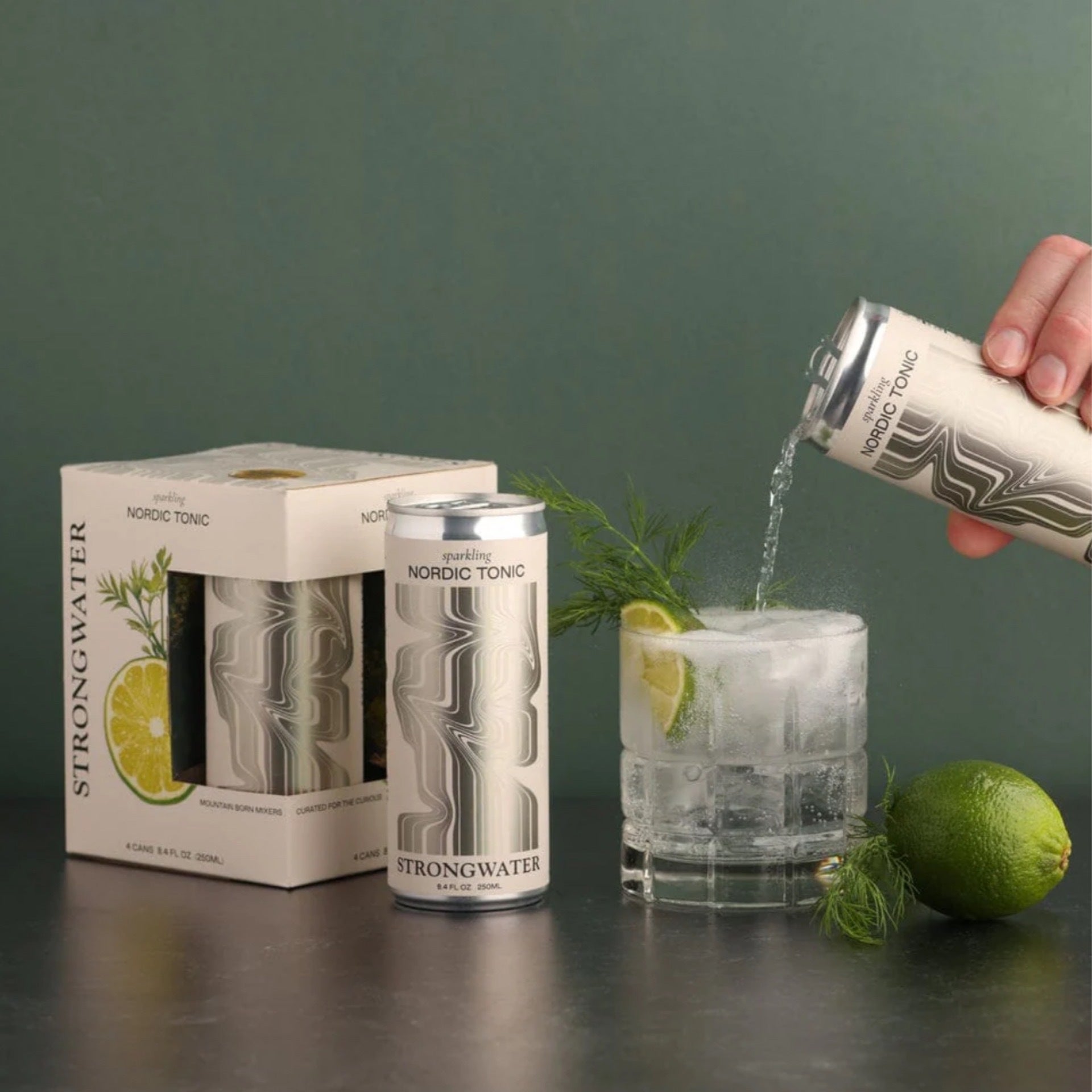Strongwater Nordic Tonic Water, 4-pack | Ghost Note Coffee